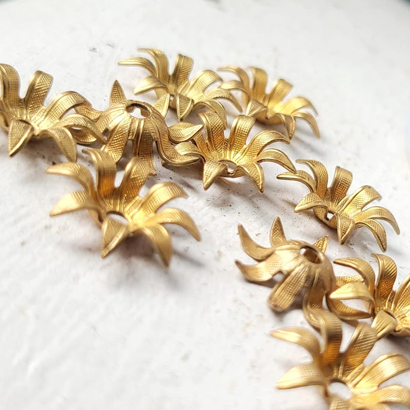 Brass Flower - Etsy