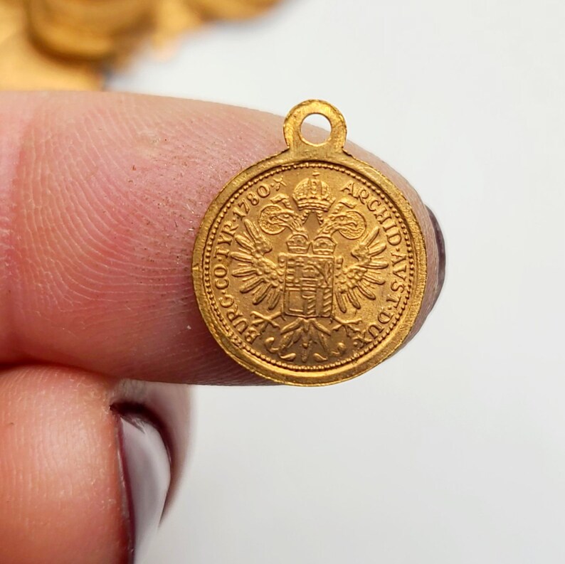 Miriam Haskell Reproduction PAIR of Coins, One Pair, 1780 Austria ...