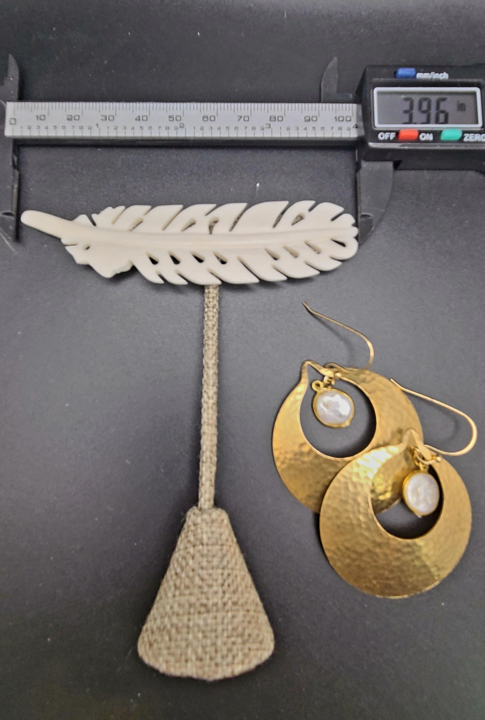 3 Piece BOHO FEATHER Earring Display Stand ~ Earring Holder - Boutique ...