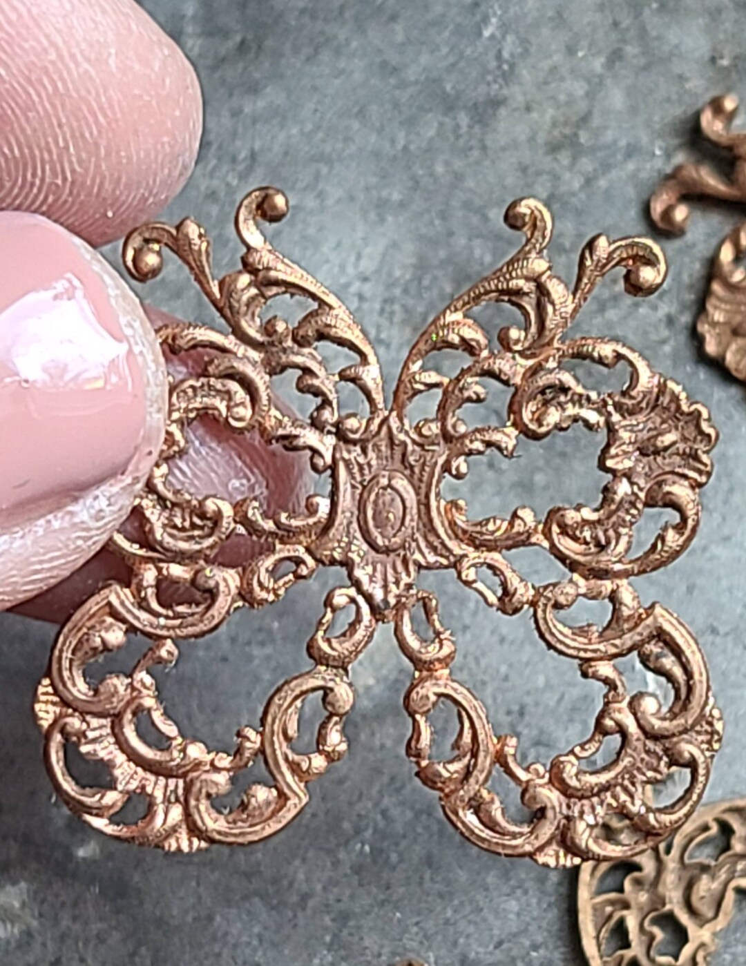 Vintage Filigree Butterfly ~ Vintage Miriam Haskell Butterfly Filigree ...