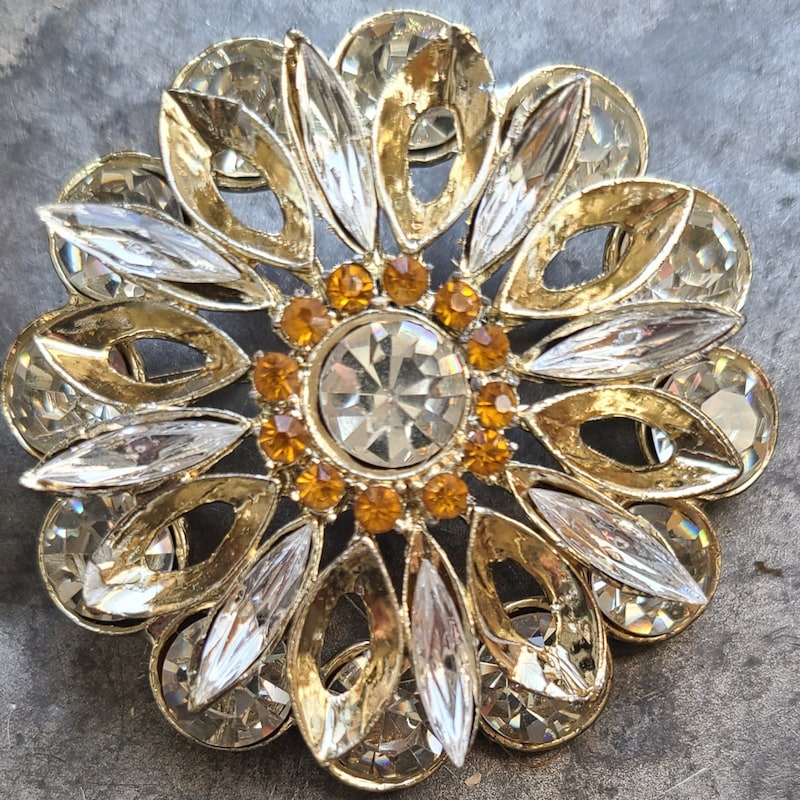 Large Swarovski Brooches - Etsy