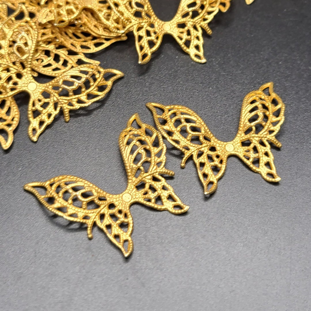 Vintage Miriam Haskell Style Butterfly Stamping, Jewelry Findings ...