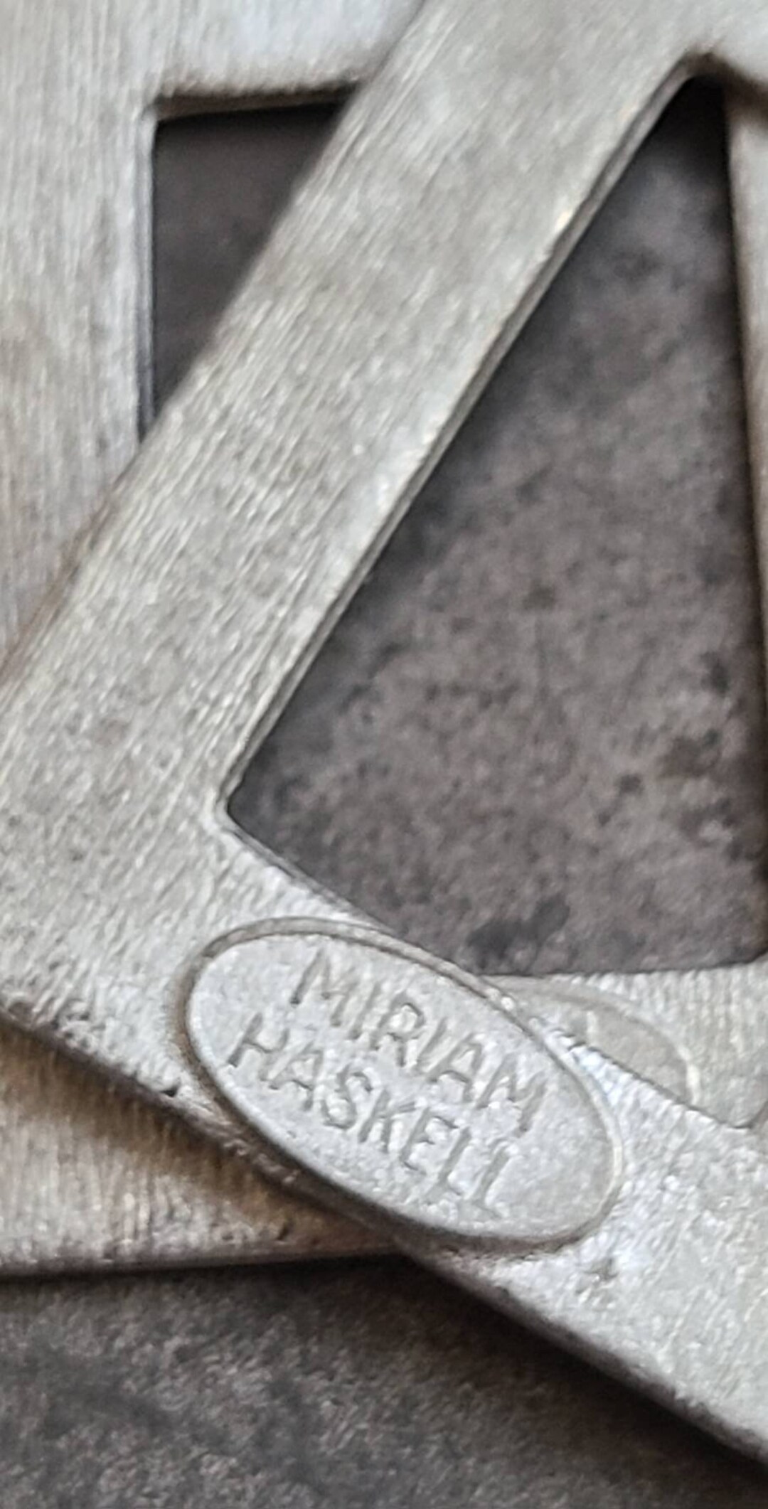 Rare and Unusual Miriam Haskell Pendant ~ Unfinished Pendant Frame Base ...