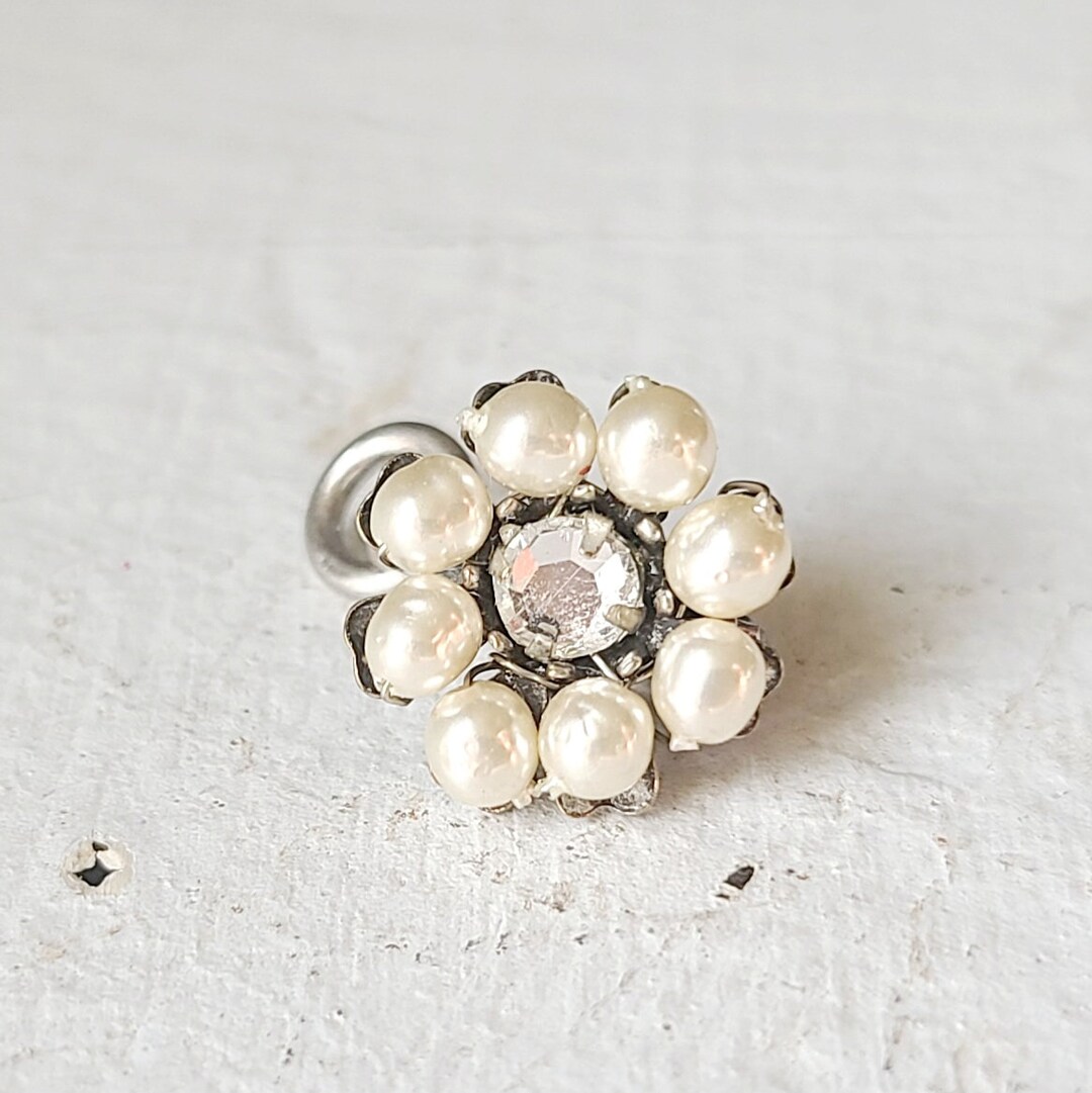 Filigree Flower Hook Clasp Ultra Rare Miriam Haskell Pearl and ...