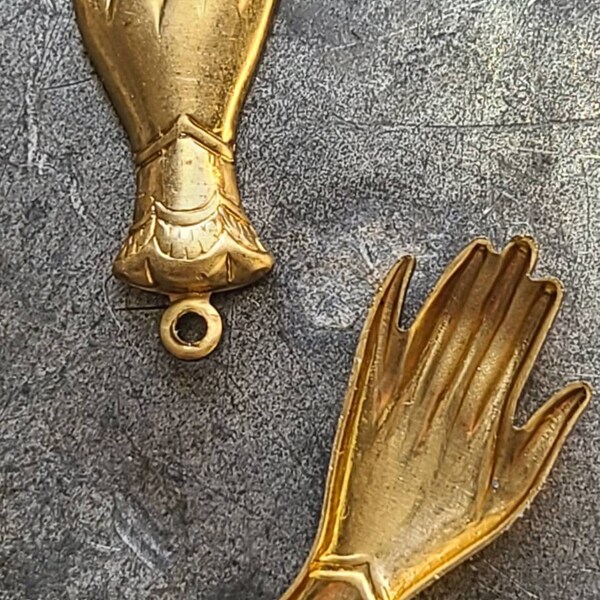 Victorian Hand Charm - Etsy