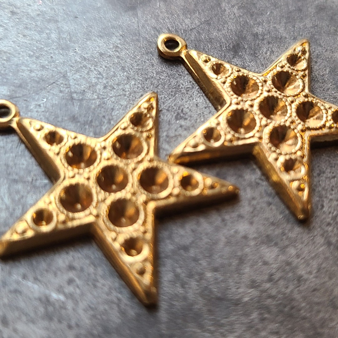 Vintage Miriam Haskell Unsigned Star Stick Pin/hat Pin for Restoration ...