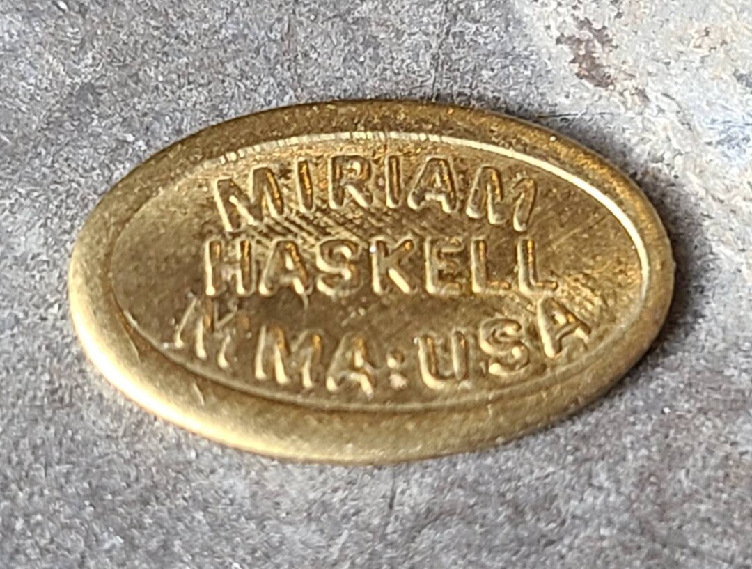 Vintage Miriam Haskell Stamped Tag ~ Miriam Haskell Tag ~ MMA USA ...