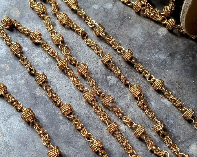 RESTOCKED Vintage Gold Plated Chain ~ Ornate Retro Style Chain ...