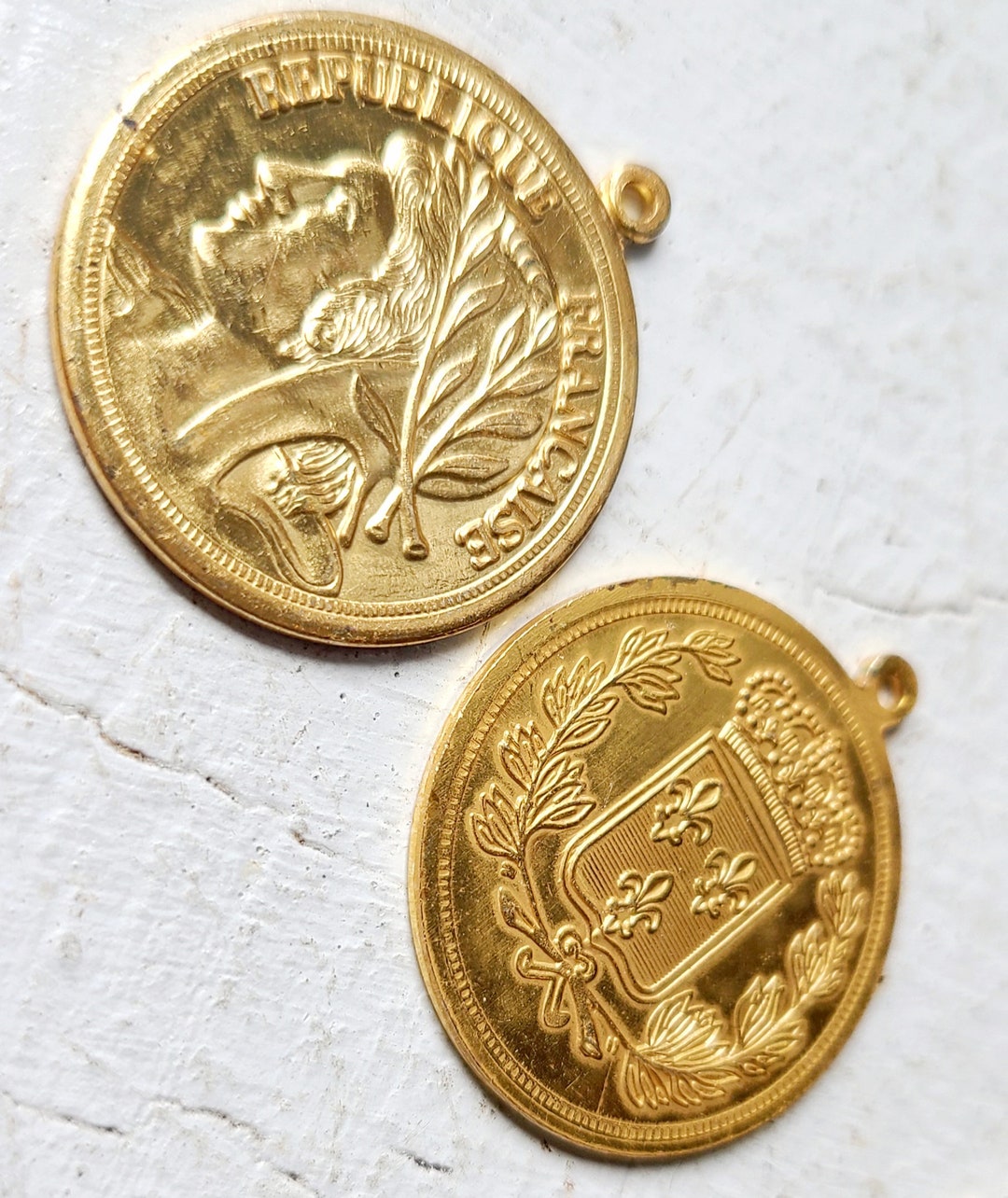 1" Haskell Gold Plated Coin Charm Super RARE Haskell Coin ~ Coin Charm ...