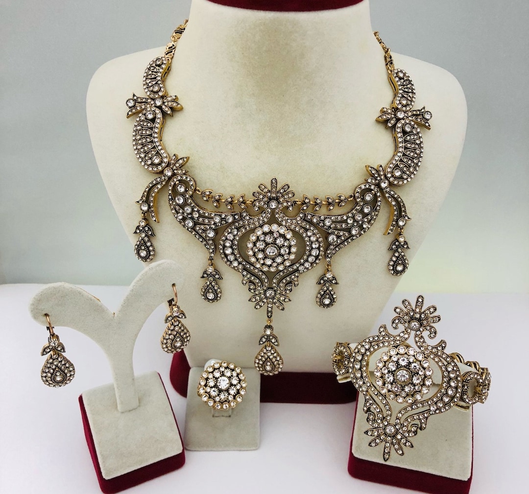 Turkish Jewelry Handmade Ottoman Style Hurrem Sultan's Necklace Set ...