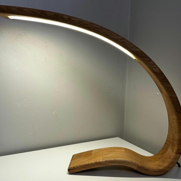 Wood Desk Lamp - Etsy