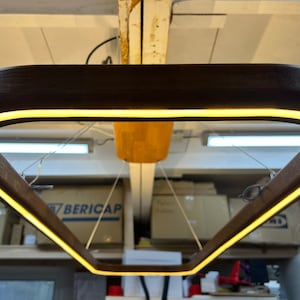 Pool Table Light Modern Oak Wood, Elegant High-quality Handcrafted ...