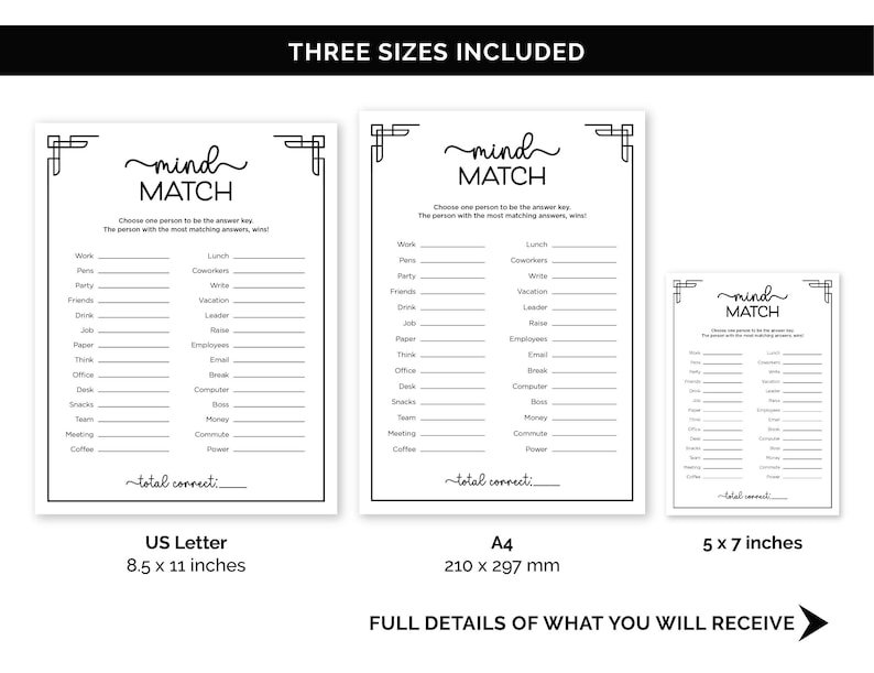 Office Mind Match Game, Printable Finish the Phrase Game for an Office ...