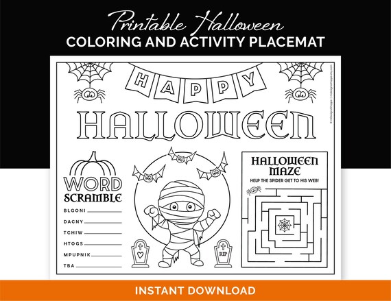 Feliz Halloween Para Colorear E Imprimir