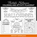 Halloween Coloring and Activity Page, Printable Kids Halloween Placemat ...