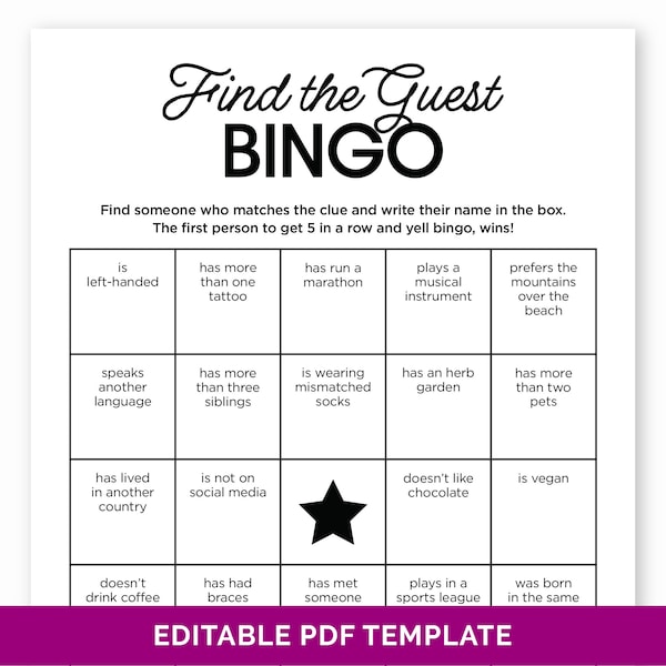 Team Building Bingo - Etsy
