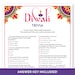 Diwali Trivia Game, Printable Quiz With Answers for a Diwali Party ...