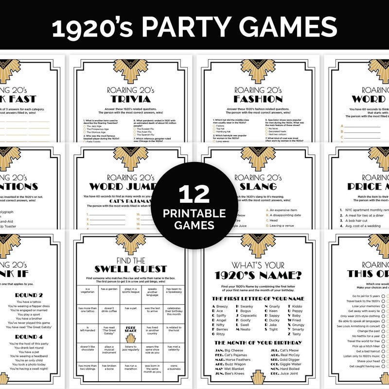 1920 Gatsby Party Decor - Etsy