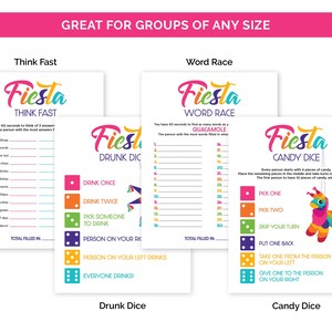Fiesta Games Bundle, Printable Mexican Party Games for a Fiesta ...