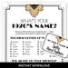 What's Your 1920s Name Game, Printable Roaring Twenties Game, 20s Name ...