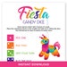 Fiesta Candy Dice Game, Printable Game for a Fiesta Birthday, Cinco De ...