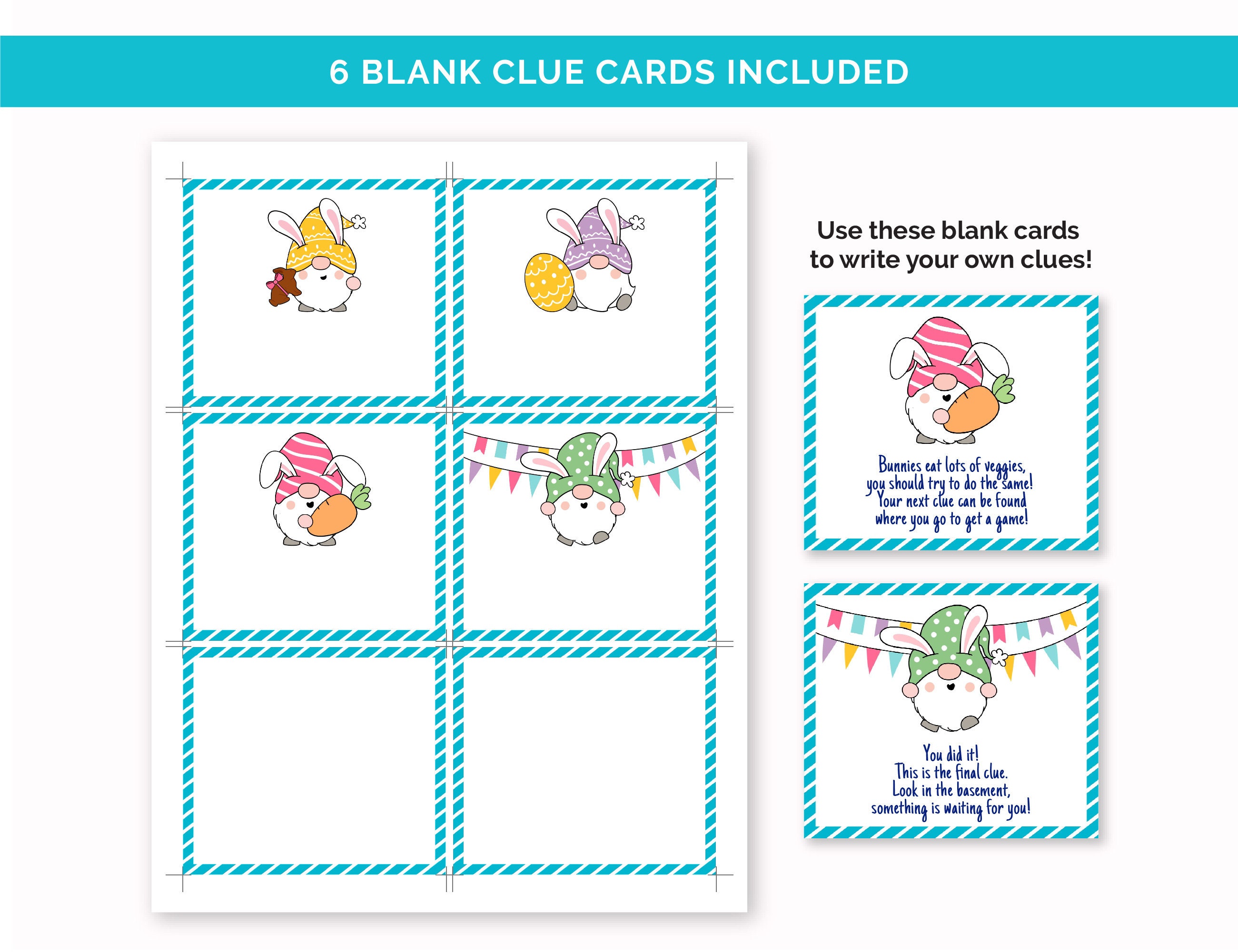 Easter Scavenger Hunt for Kids, Printable Indoor Easter Treasure Hunt ...