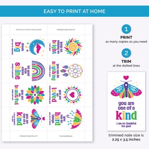 Printable Lunch Box Notes for Kids, Motivational Lunchbox Notes ...