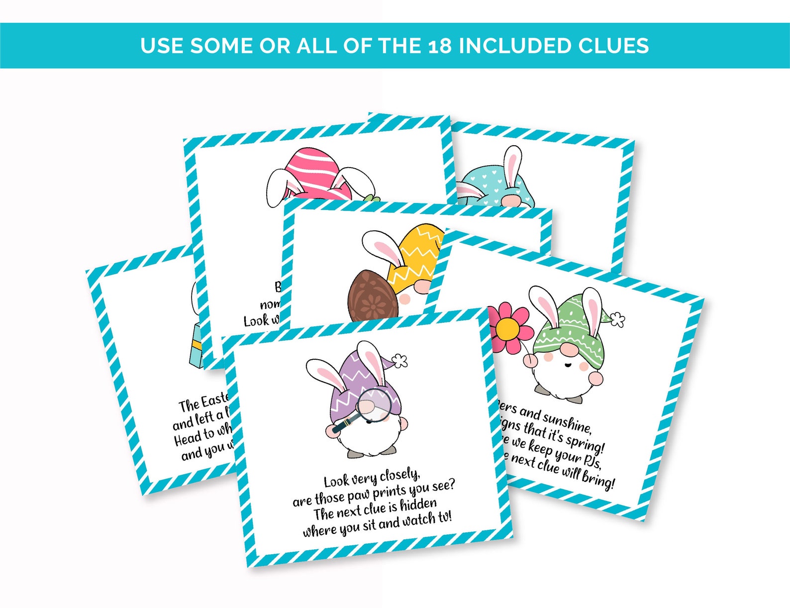 Easter Scavenger Hunt for Kids, Printable Indoor Easter Treasure Hunt ...