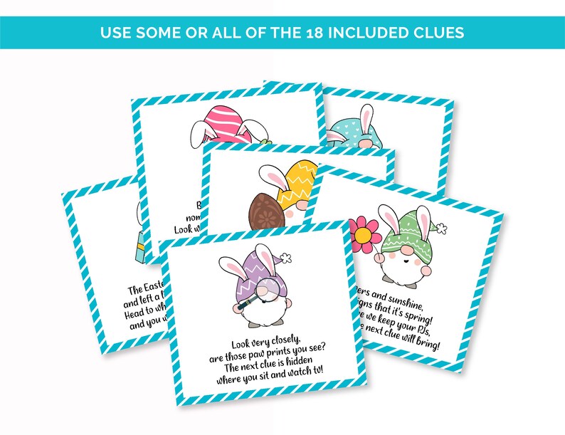 Easter Scavenger Hunt for Kids, Printable Indoor Easter Treasure Hunt ...