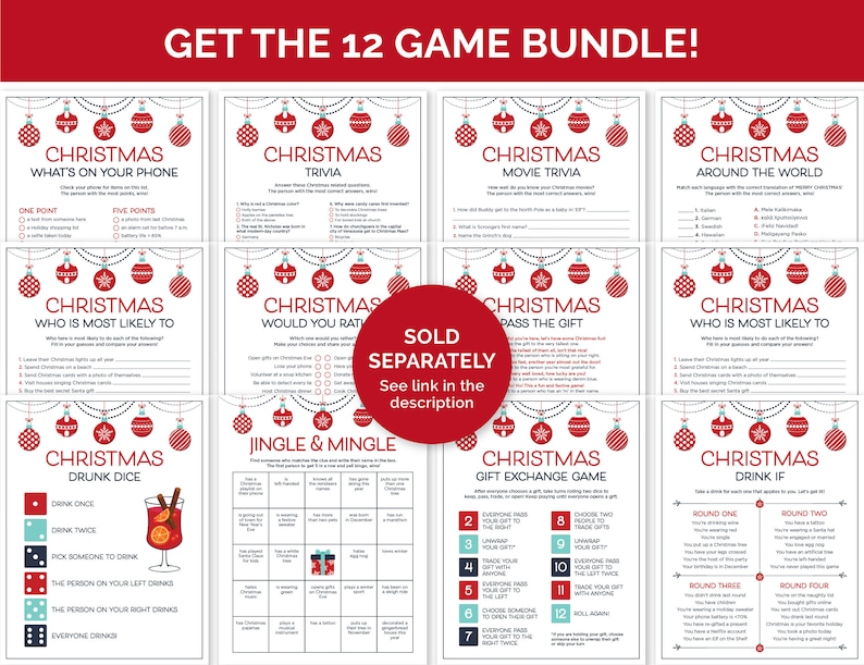 Christmas Trivia Game, Printable Holiday Trivia Questions With Answers ...