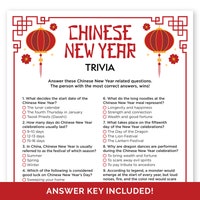 Chinese New Year Bingo, 30 Chinese New Year Bingo Cards, Chinese New ...