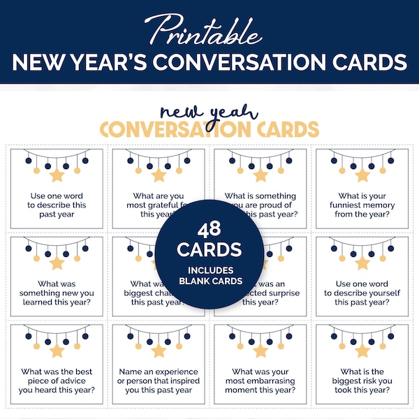New Year Cards - Etsy