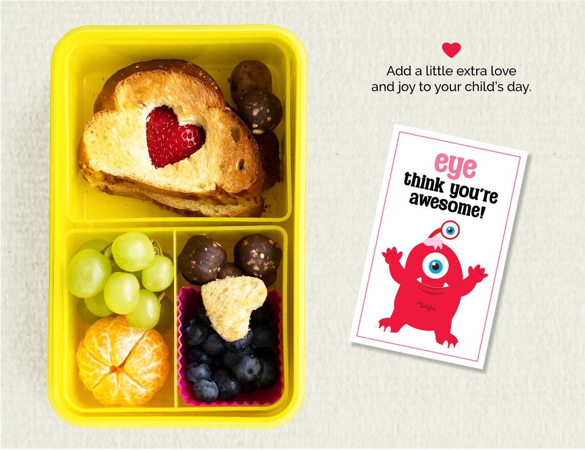 Monster Valentines for Kids, Printable Daycare & Preschool Valentine's ...