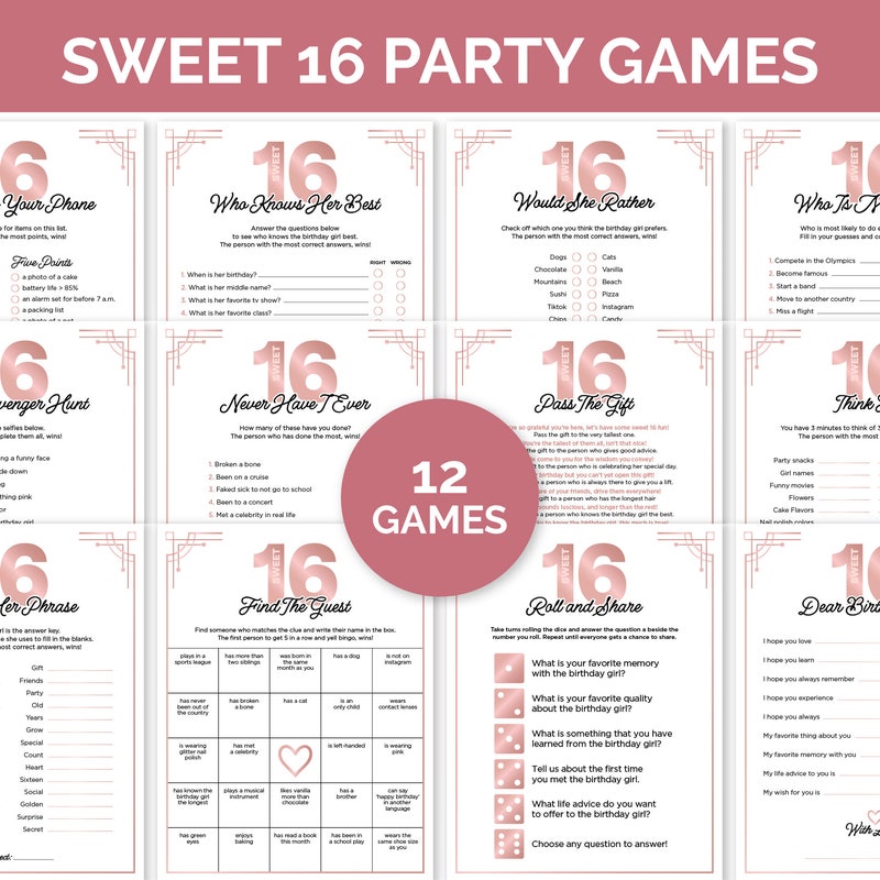 Sweet 16 Rose Gold - Etsy