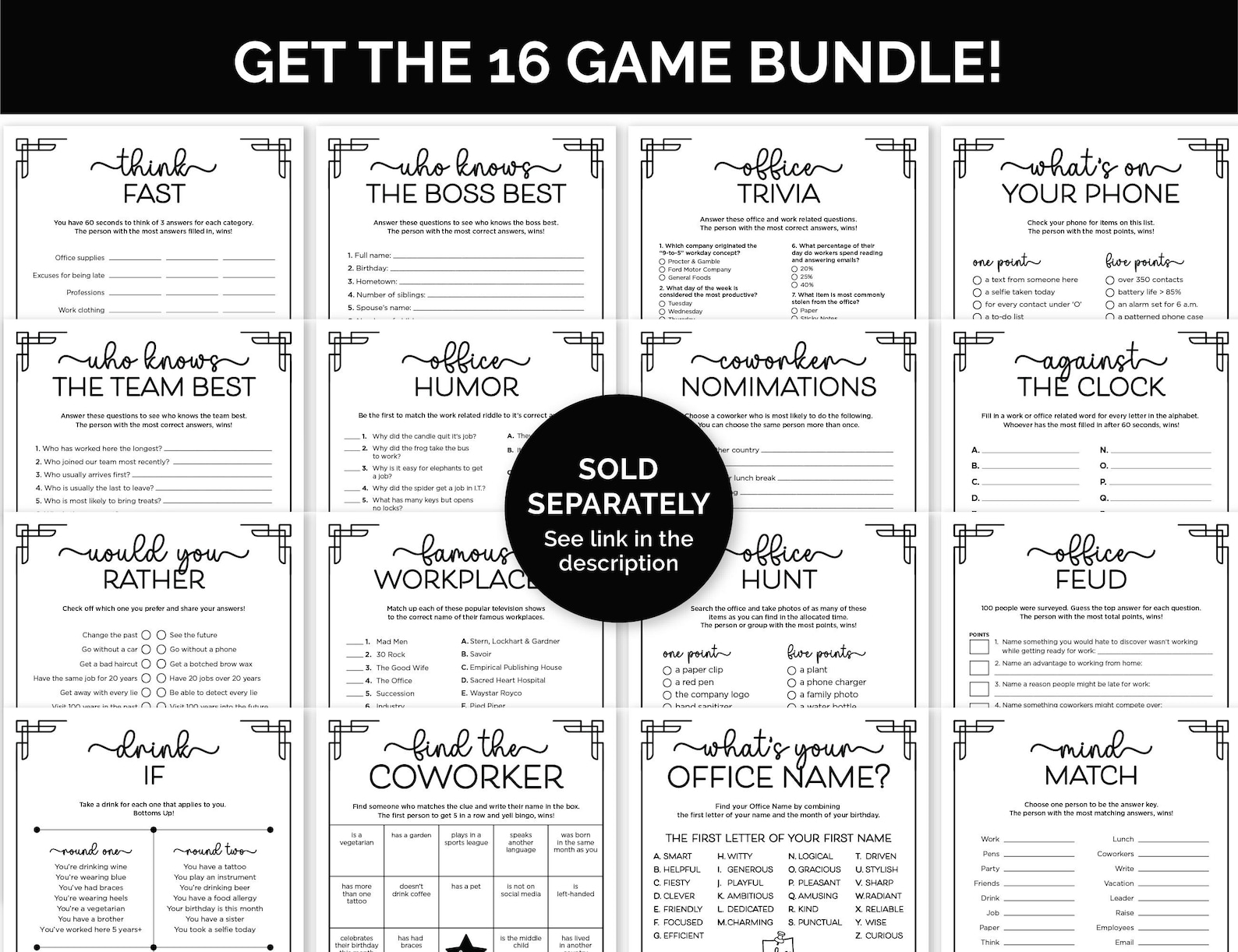 Who Knows the Team Best, Printable Team Building Game for Coworkers ...