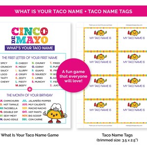 Cinco De Mayo Games, Printable Game Bundle for a Cinco De Mayo Party ...