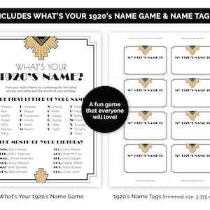 1920s Party Games, Printable Games Bundle for a Roaring Twenties Party ...