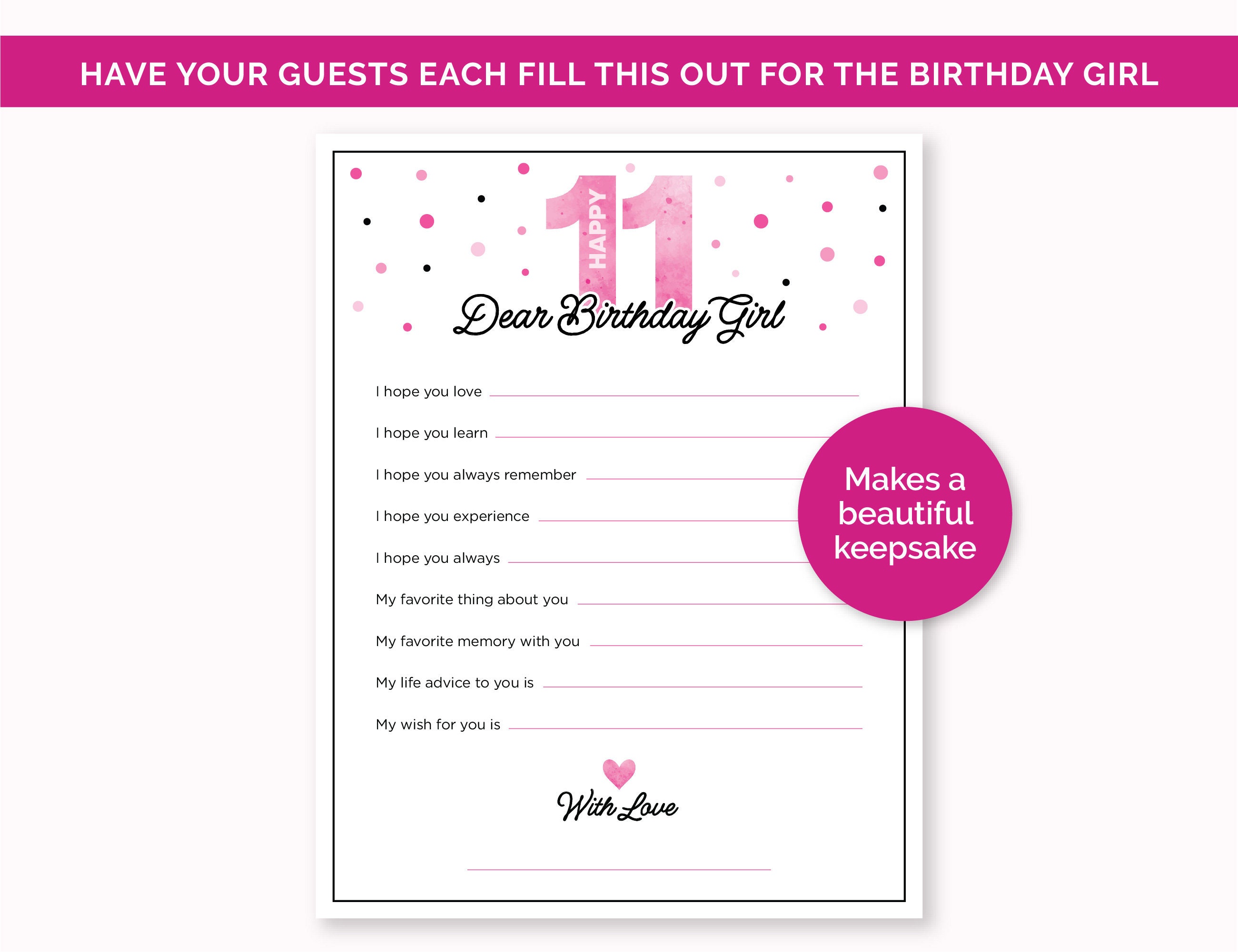 11th Birthday Party Games, Printable Birthday Games Bundle With ...