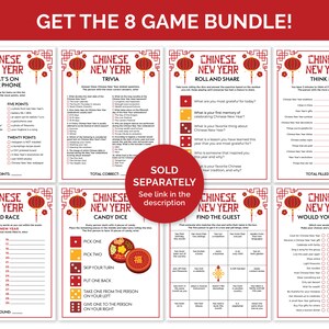 Chinese New Year Trivia Game, Printable Quiz for a Family or Classroom ...