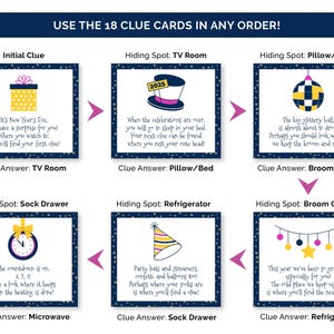 2025 New Year's Eve Scavenger Hunt for Kids, Printable Indoor Treasure ...