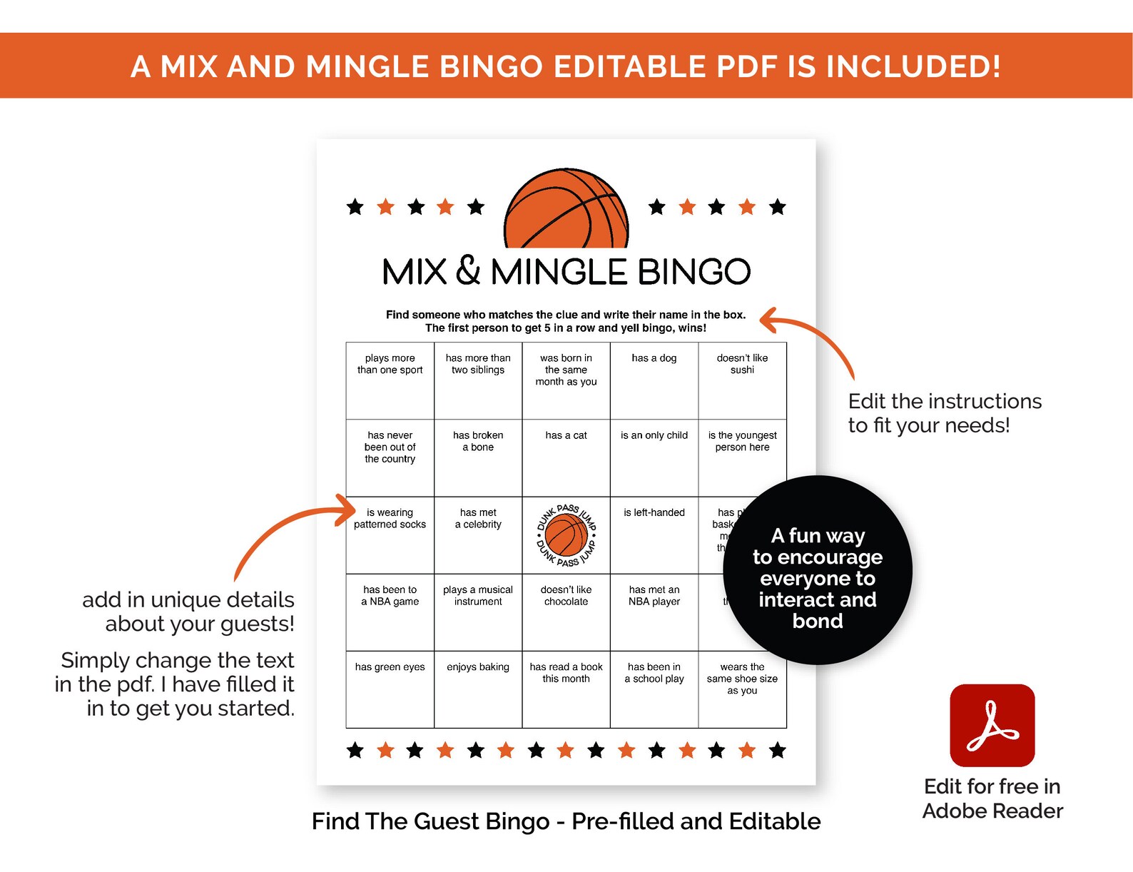Basketball Games, Printable Games Bundle for a Basketball Team Party ...