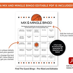 Basketball Games, Printable Games Bundle for a Basketball Team Party ...