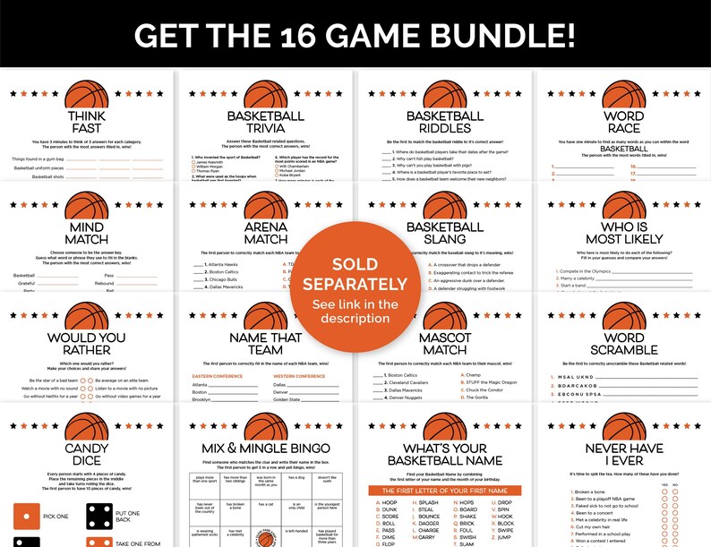 Editable Basketball Mix & Mingle Bingo, Basketball Team Building Game ...
