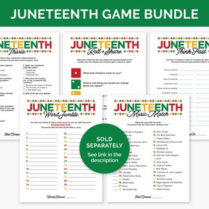Juneteenth Trivia Game Printable Black History Quiz - Etsy