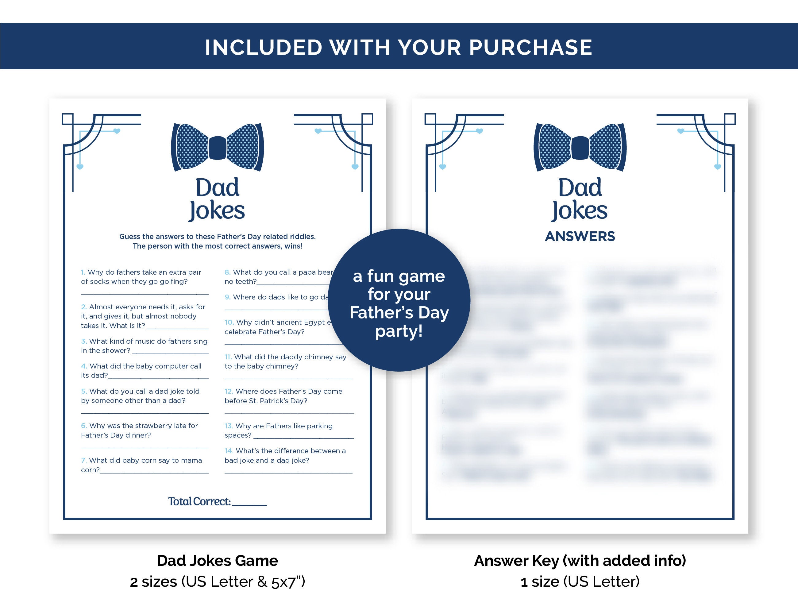 Father's Day Riddles, Printable Dad Jokes for a Father's Day Party, Fun ...