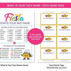 Fiesta Games Bundle, Printable Mexican Party Games for a Fiesta ...