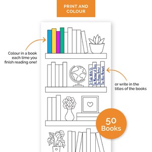 Reading Tracker Bookmarks, Printable Reading List Bookmark With ...