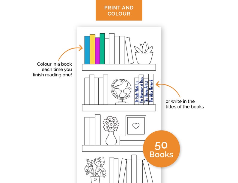 Reading Tracker Bookmarks, Printable Reading List Bookmark With ...