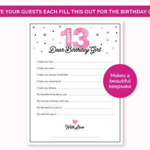 13th Birthday Party Games, Printable Thirteenth Birthday Game Bundle ...