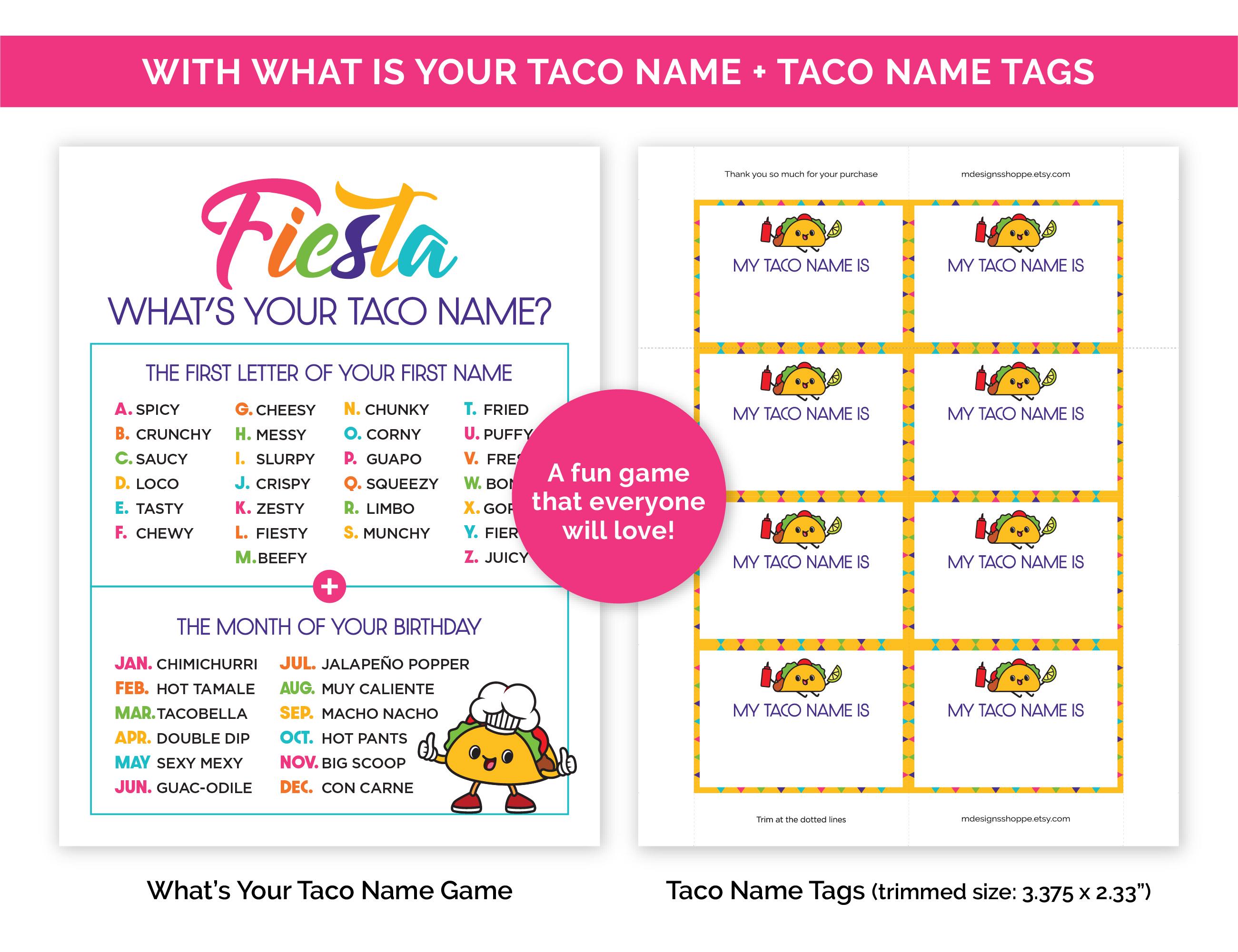 Fiesta Games Bundle, Printable Mexican Party Games for a Fiesta ...